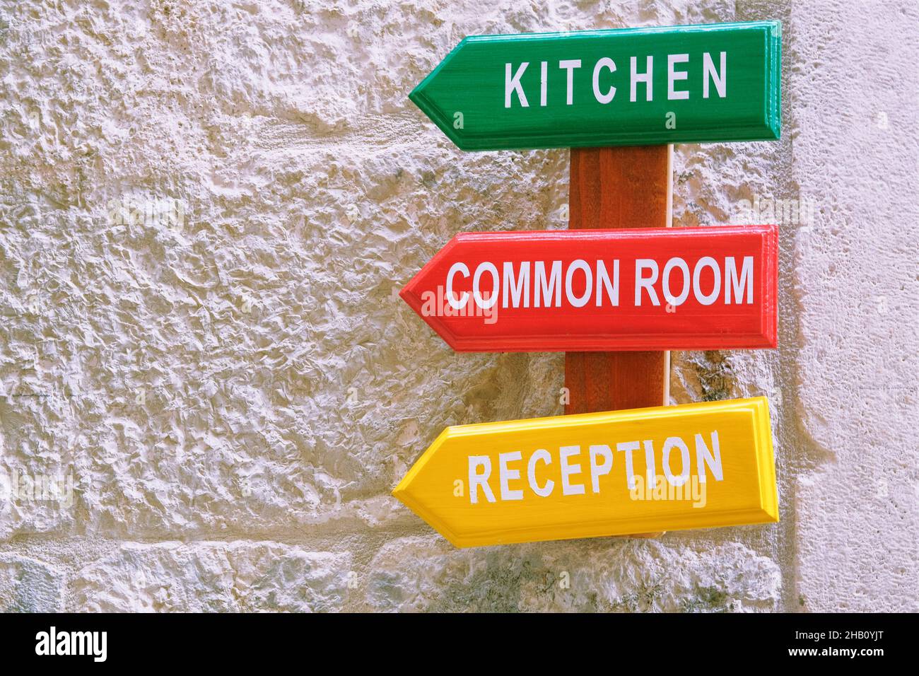 Hotel reception signboard hi-res stock photography and images - Alamy