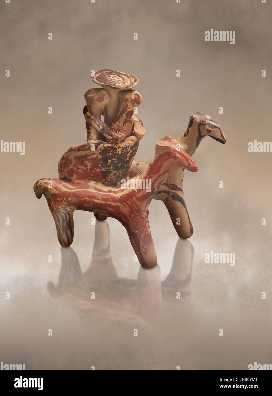 Mycenaean pottery Chariot Model with human figures, 1500 - 1300 BC ...