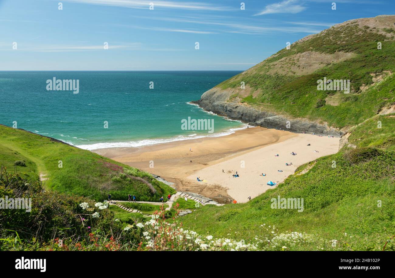 Mwnt Beach, Cardigan Bay, Ceredigion, Wales, UK, Europe Stock Photo - Alamy