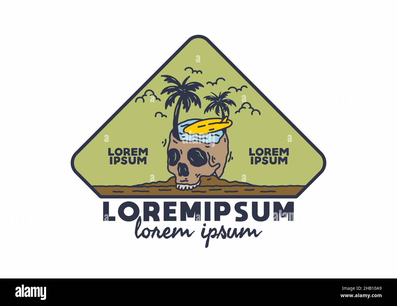 Retro surf poster Cut Out Stock Images & Pictures - Alamy