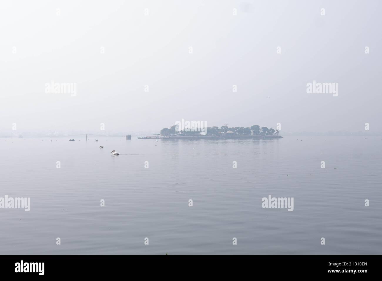 A view of Dense fog during cold winter morning in Ajmer, in the Indian state of Rajasthan on 16 ...