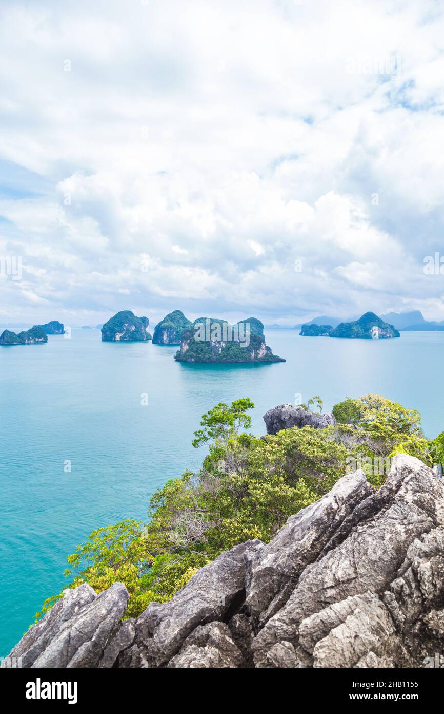 Koh Hong island view point to Beautiful scenery view 360 degree at ...