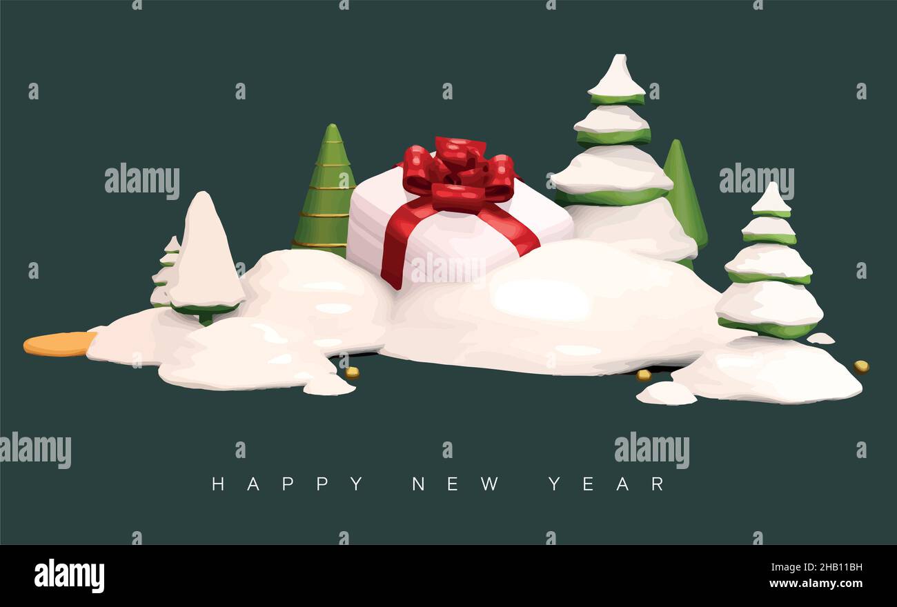 New 2022 Year is coming. Two gift Stock Vector Image & Art - Alamy