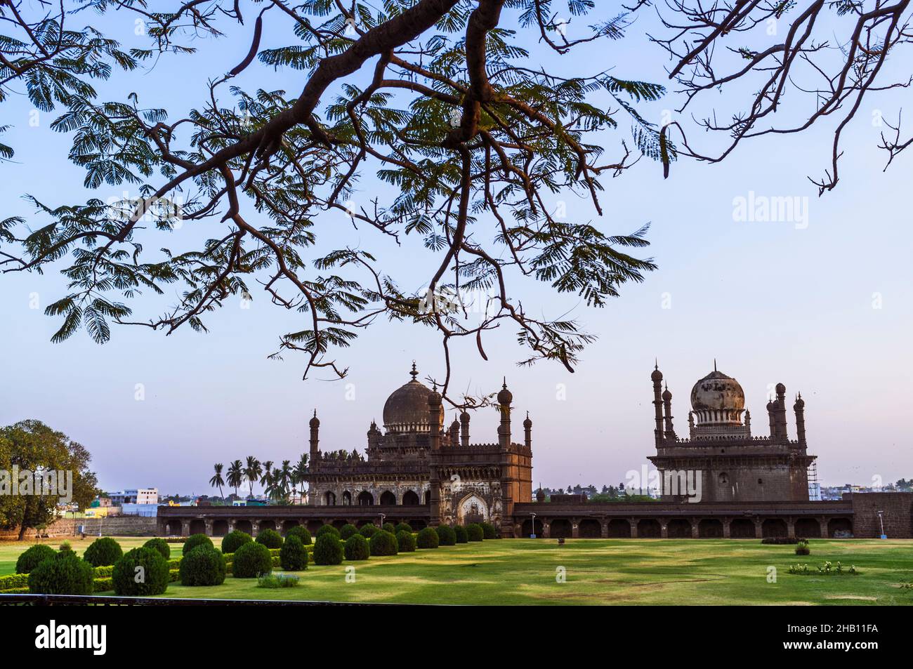 Bijapur, Karnataka, India : 17th century Ibrahim Rouza mausoleum and ...