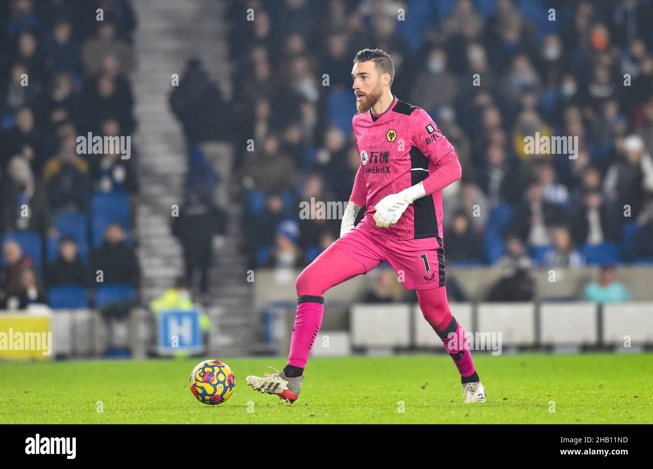 Jose Sa of Wolves during the Premier League match between Brighton and ...