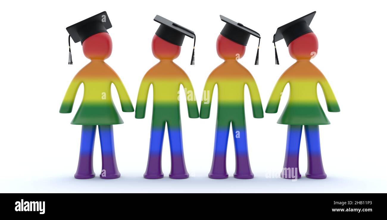 LGBT University Alumnus. College, high school graduate wearing ...