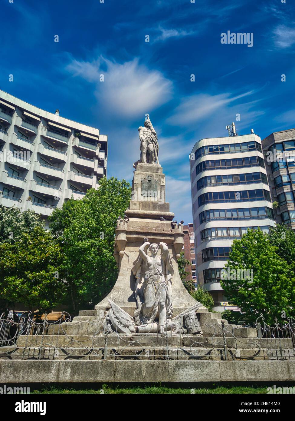 Europe monument in vigo hi-res stock photography and images - Alamy