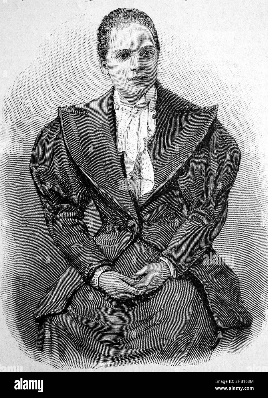 Anna Böcker, writer and survivor of the shipwreck of the fast steamer ...