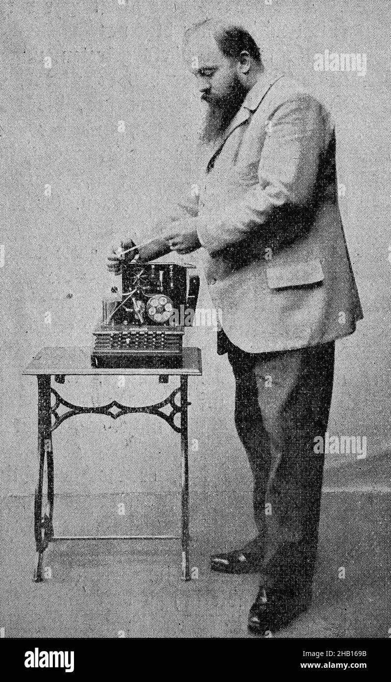 Teleprinter, telegraph apparatus for the transmission of writings, ca ...