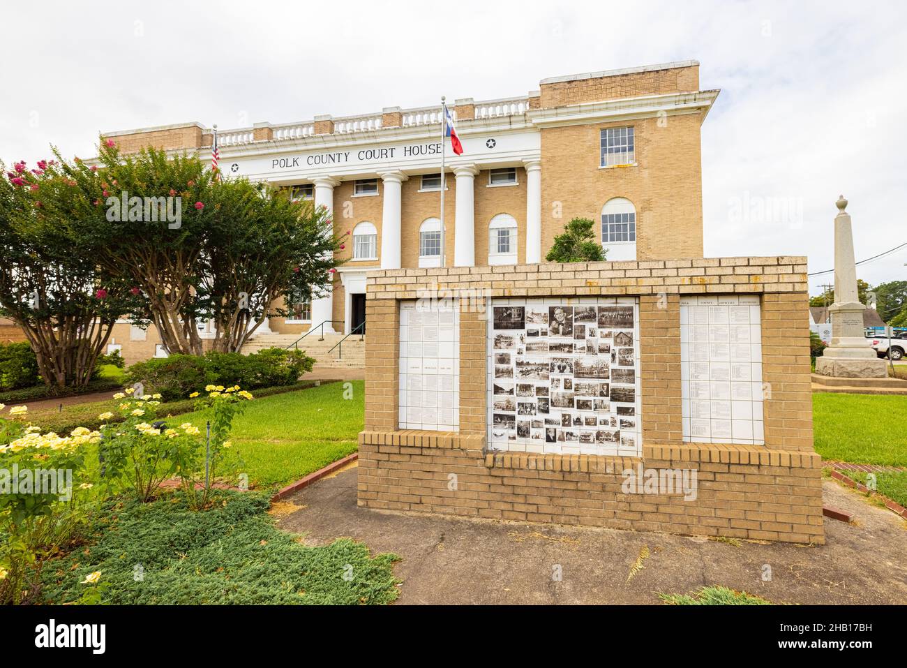 Livingston, Texas, USA - June 28, 2021: The Polk County Courthouse, and ...