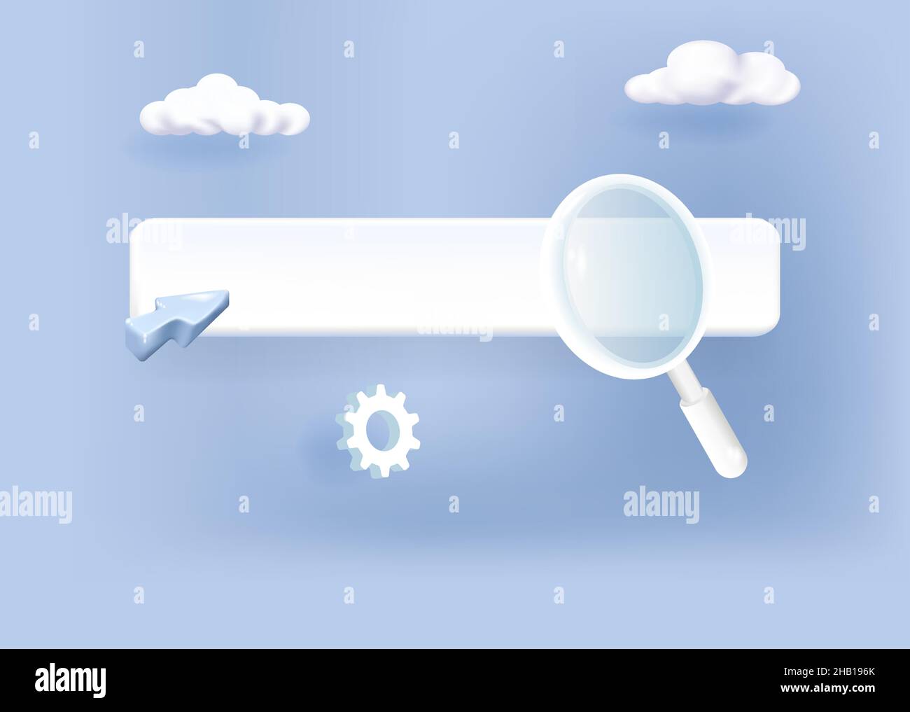 Search bar template for website. Navigation search for browser ...