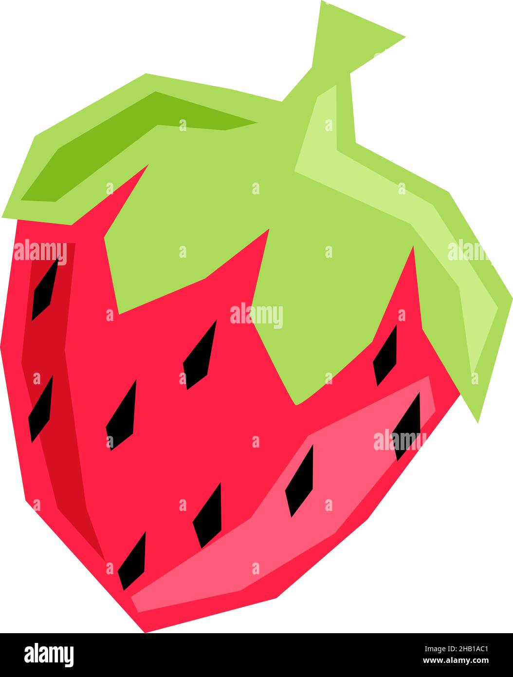 Abstract fresh strawberry isolated on white Stock Photo - Alamy