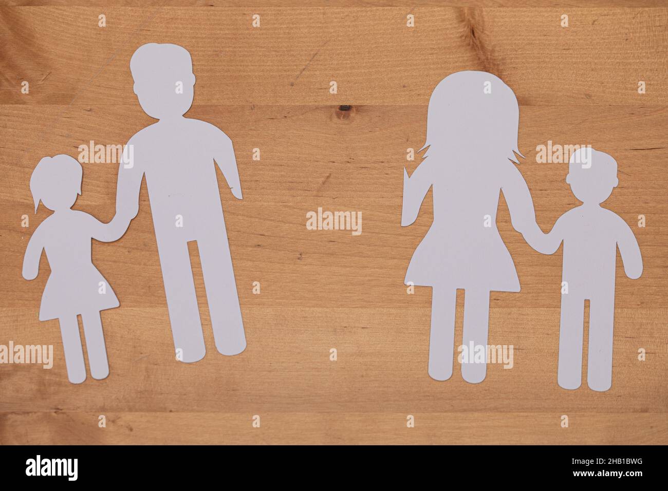 Family divided hi-res stock photography and images - Alamy