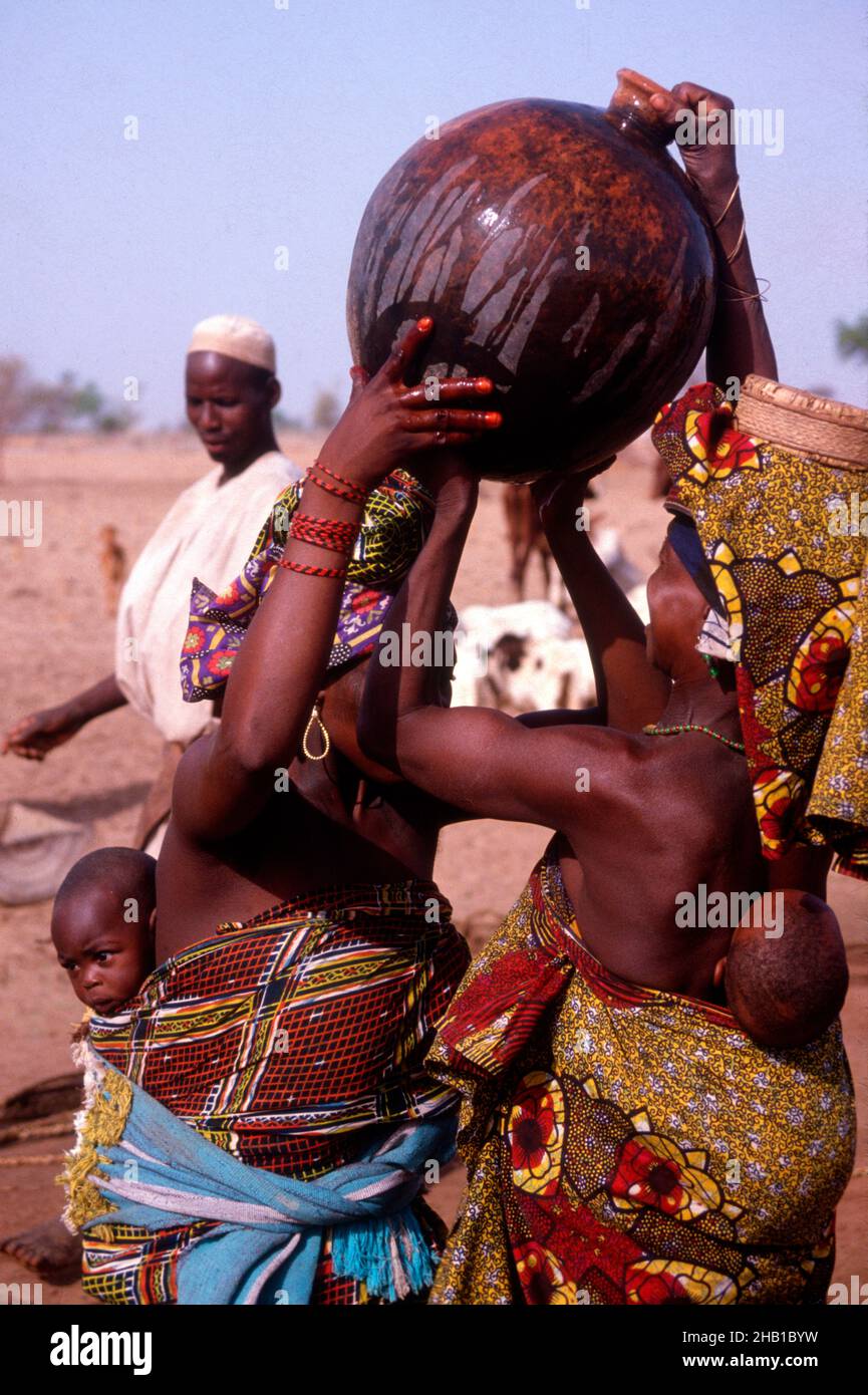 Life in the Sahel region of northern Nigeria, west Africa, early 1980s ...