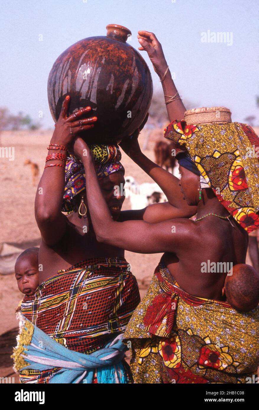 Life in the Sahel region of northern Nigeria, west Africa, early 1980s ...