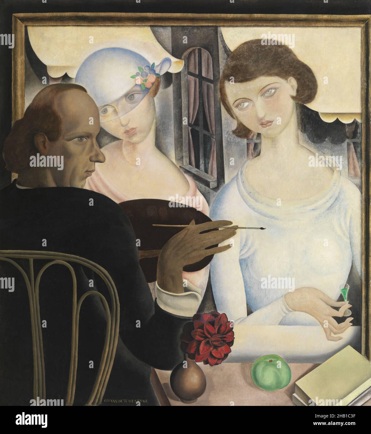 The liqueur drinkers, Gustave Van de Woestyne, 1922, painting, 1922 ...