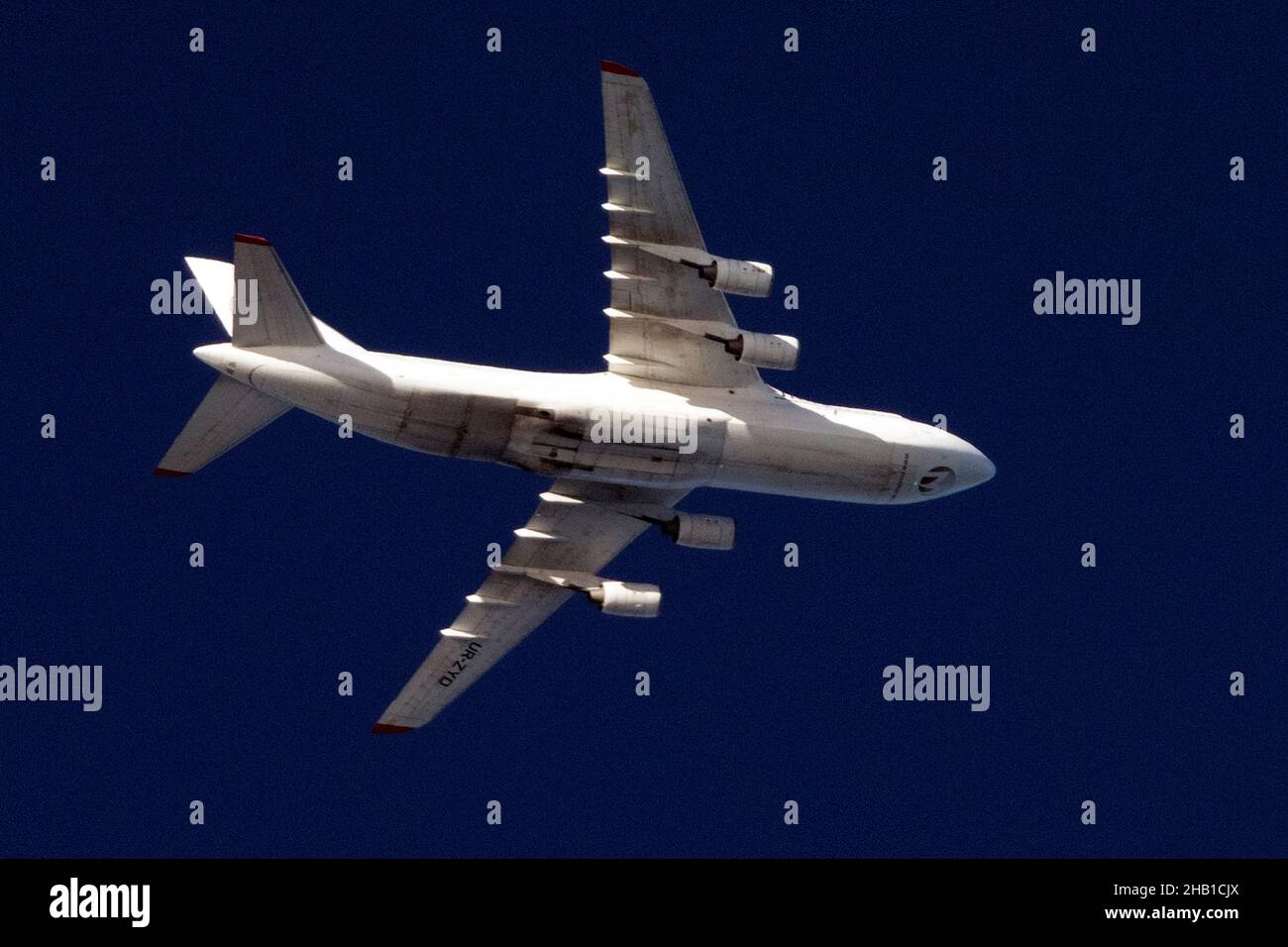 Maximus Air Cargo,plane,UR-ZYD,T, Antonov An-124, high,flying,inderside ...