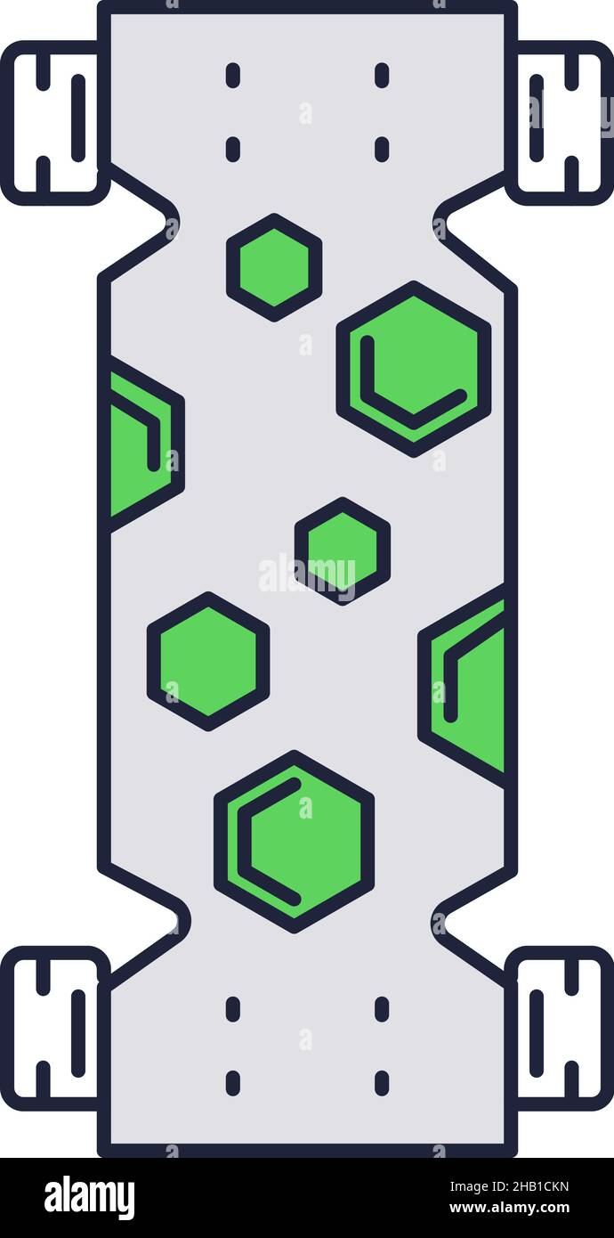 Longboard skater at Stock Vector Images - Alamy