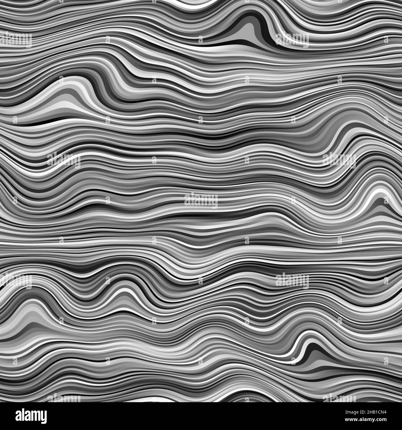 Seamless wavy monochrome stripes surface pattern design for background ...