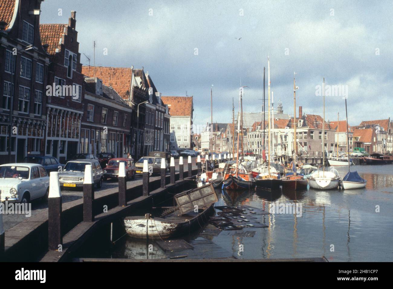 IJsselmeer, city of Hoorn or Horn, Veermanskade, North Holland ...