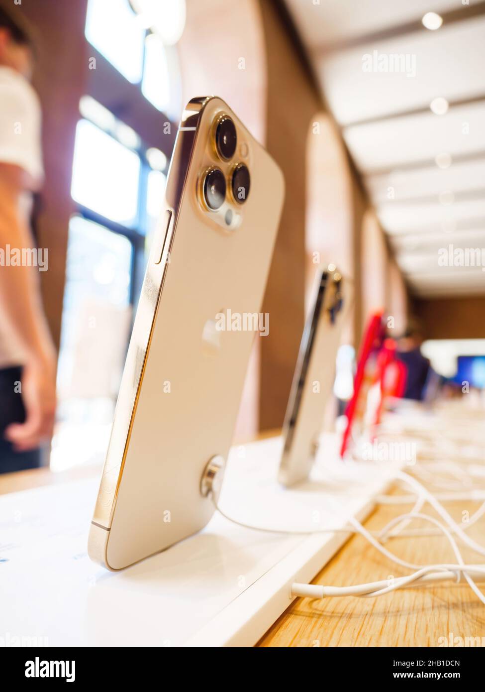iPhone 13 pro smartphones including the Max version inside Apple Store ...