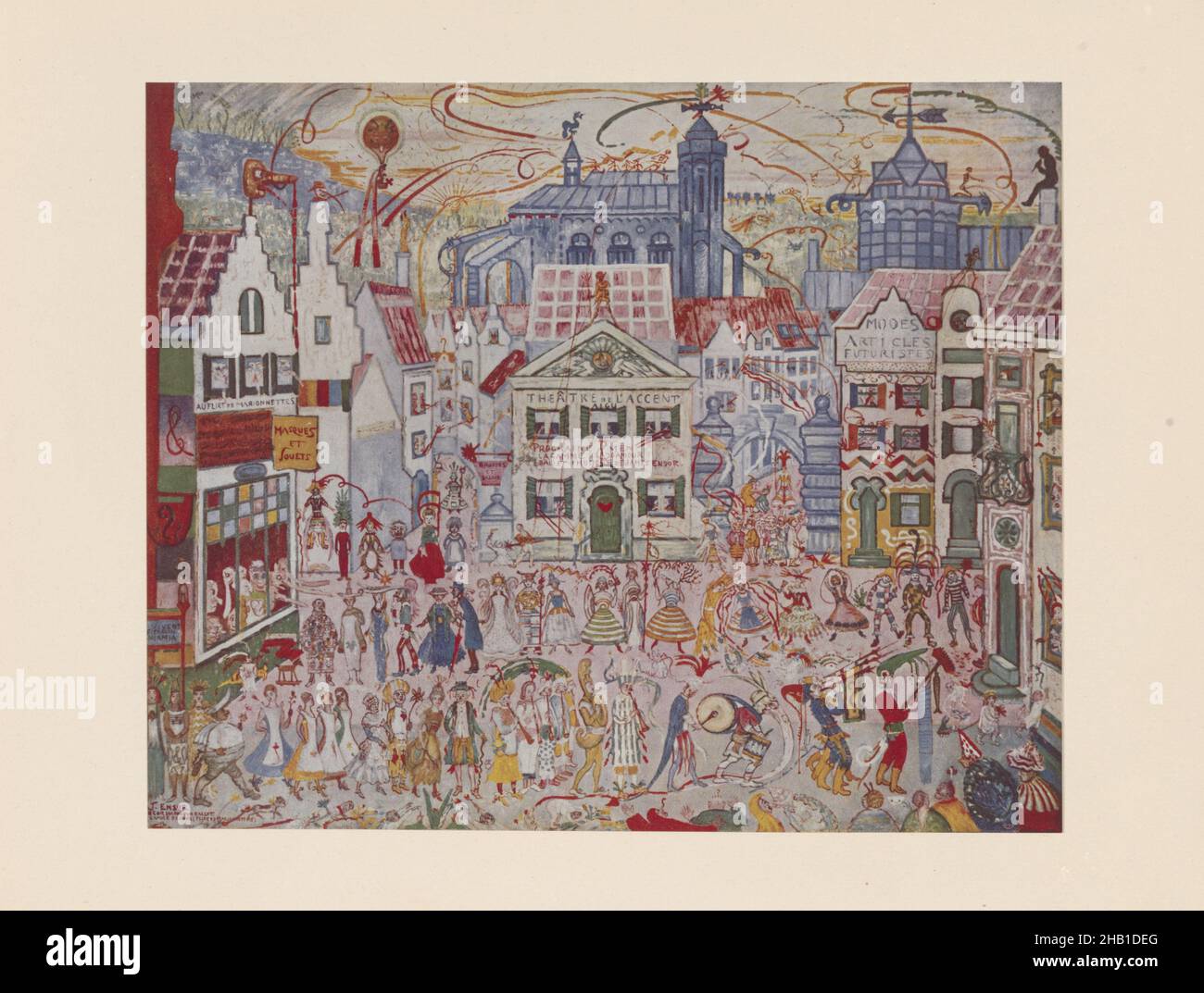La gamme d'amour, James Ensor, 1929, literary work, 1929, Belgian Art ...
