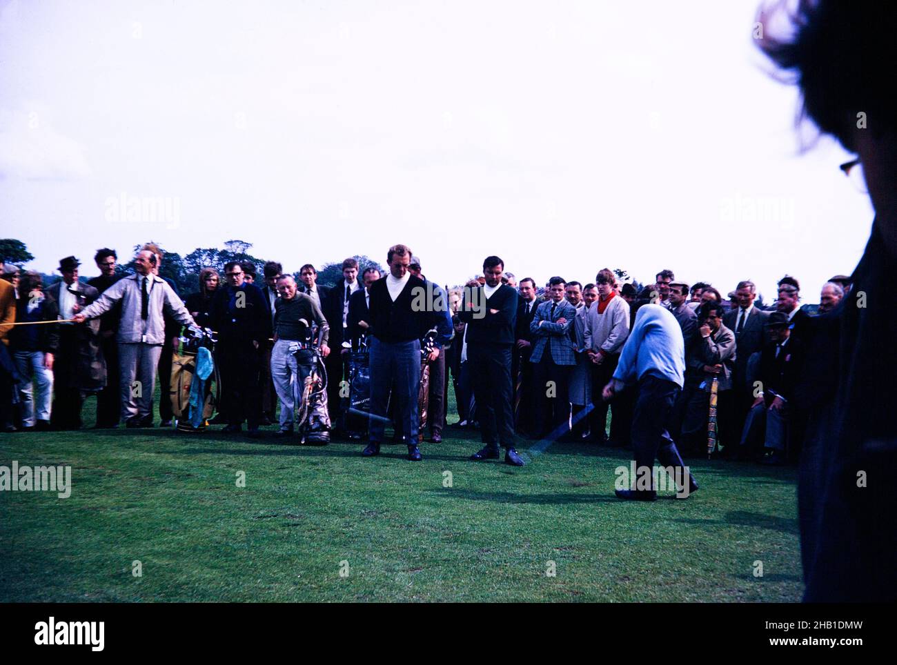 Golfer Dai Rees playing at Curzon Park golf course, 1967 Chester ...
