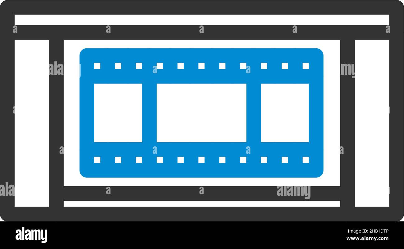 Cinema Theater Auditorium Icon. Editable Bold Outline With Color Fill ...