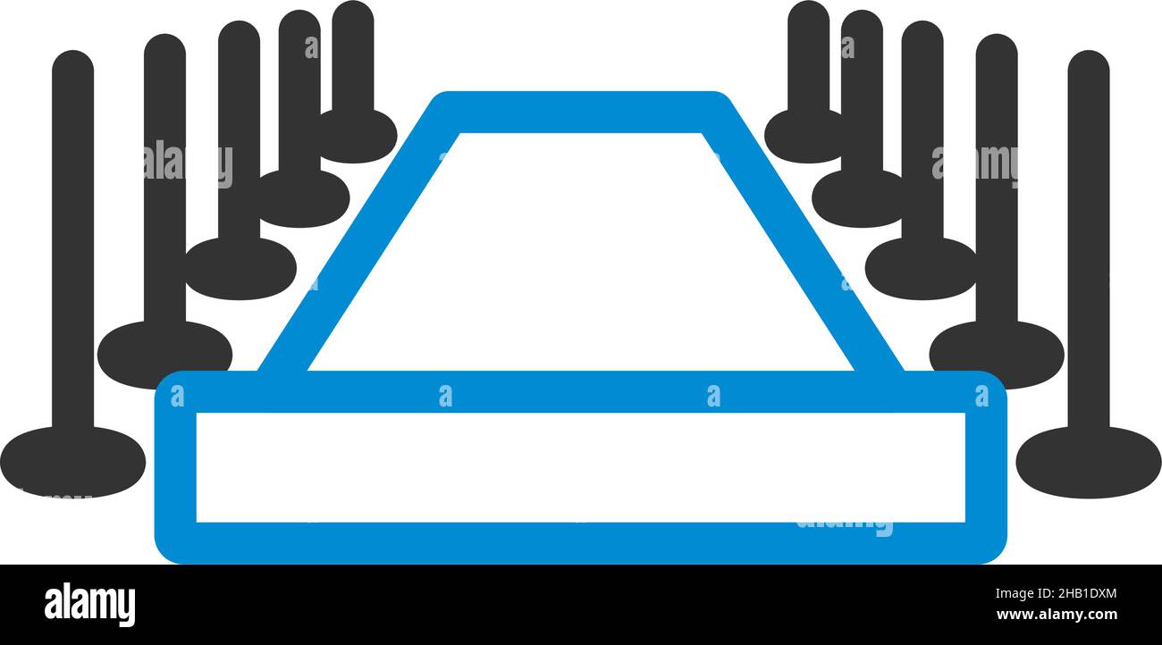 Red Carpet Icon. Editable Bold Outline With Color Fill Design. Vector ...