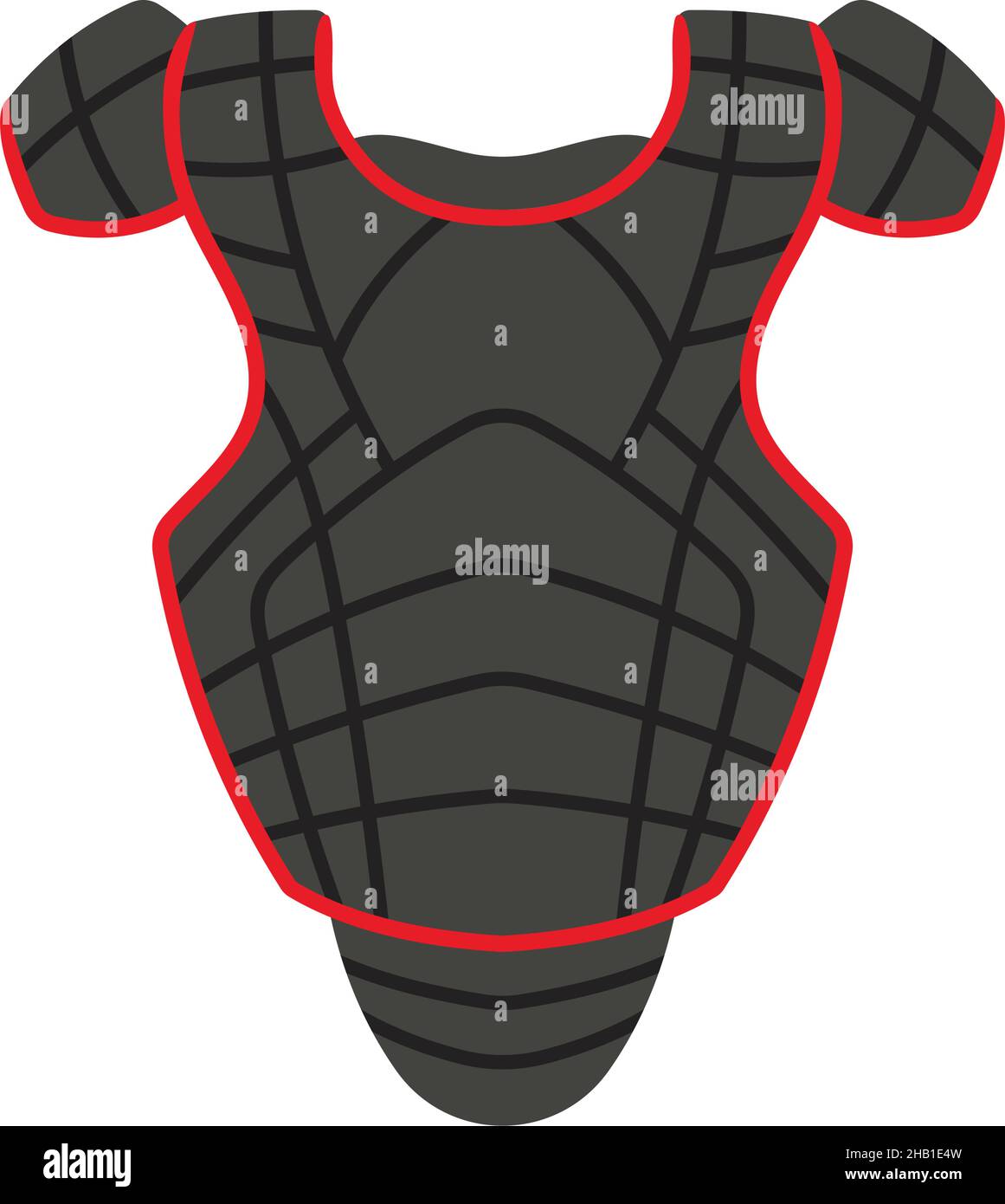 Baseball Chest Protector Icon. Flat Color Design. Vector Illustration ...