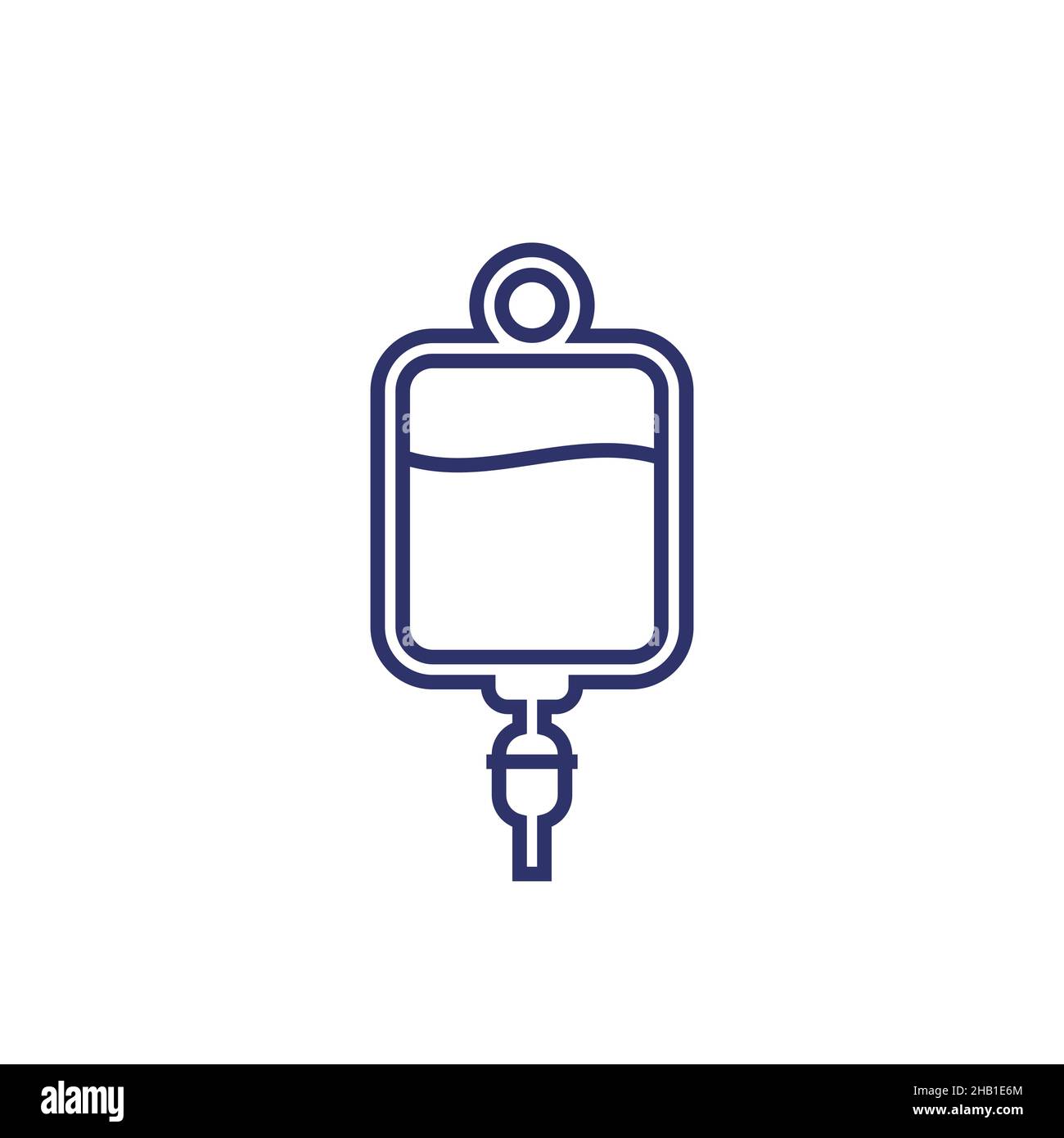 iv bag line icon, blood transfusion vector Stock Vector Image & Art - Alamy