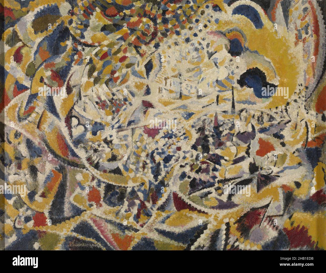 Rhythm of light undulations. Street, sun and crowd, Jules Schmalzigaug ...