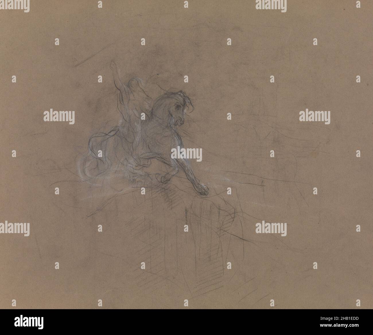 Rider, James Ensor, 1870, drawing, between circa 1877 and circa 1880 ...