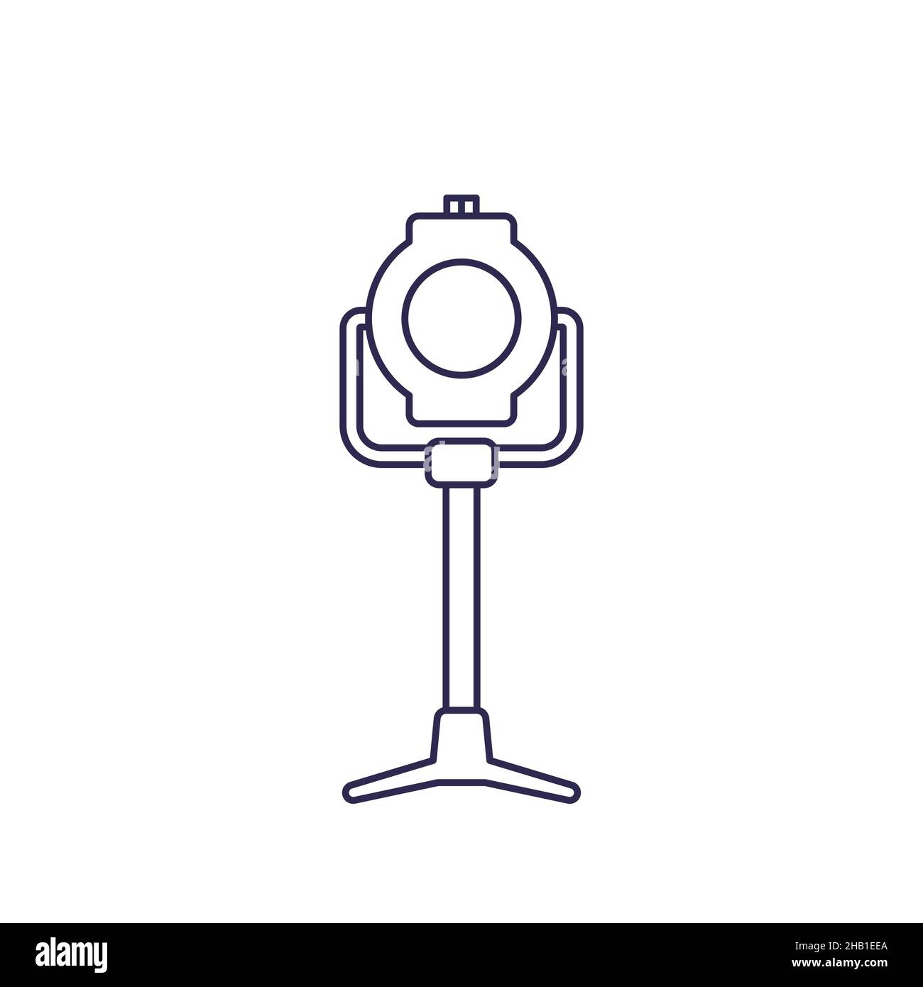 spotlight with stand line icon Stock Vector Image & Art - Alamy
