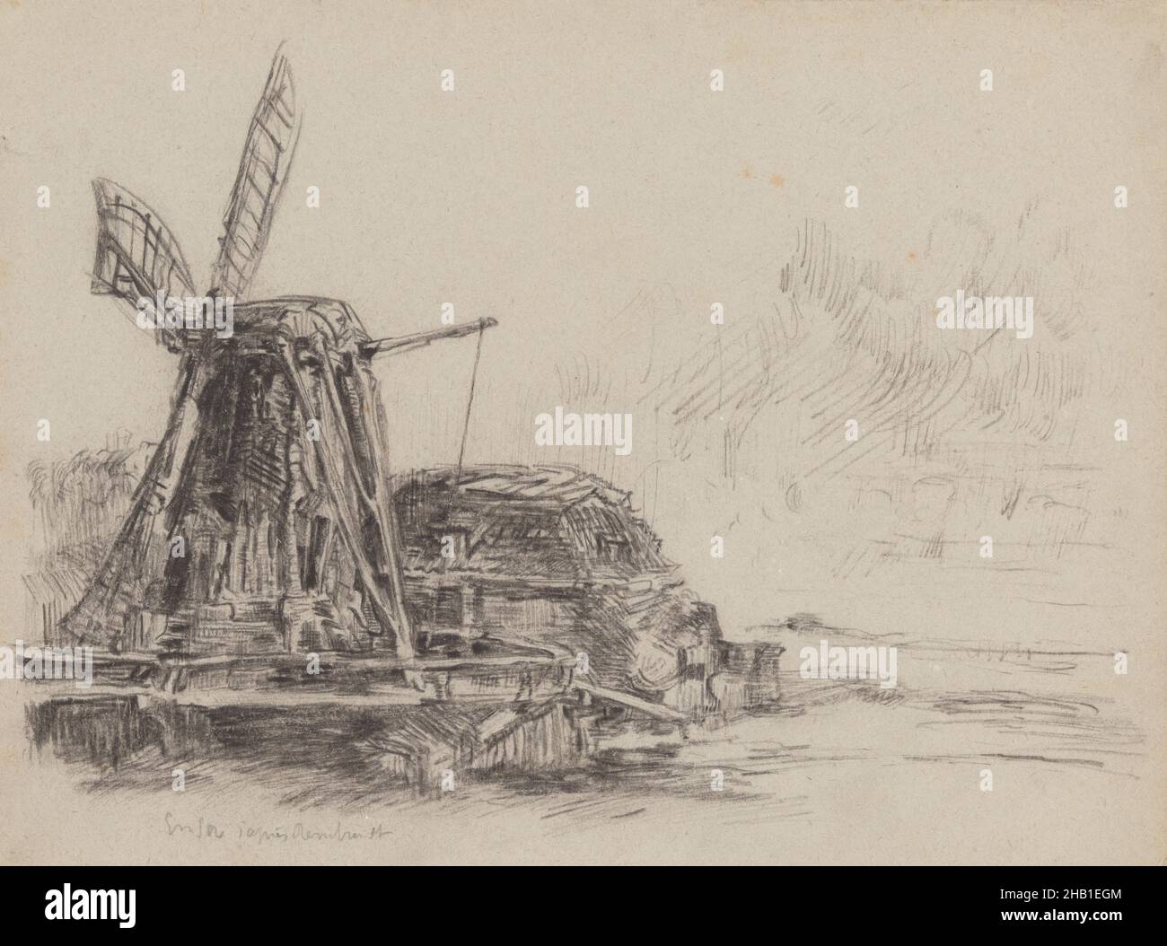 Windmill Drawing High Resolution Stock Photography and Images - Alamy
