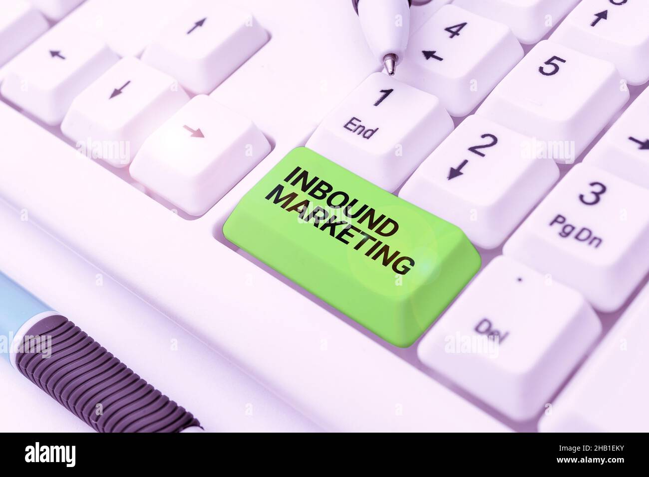 Text caption presenting Inbound Marketing, Word Written on Process of ...