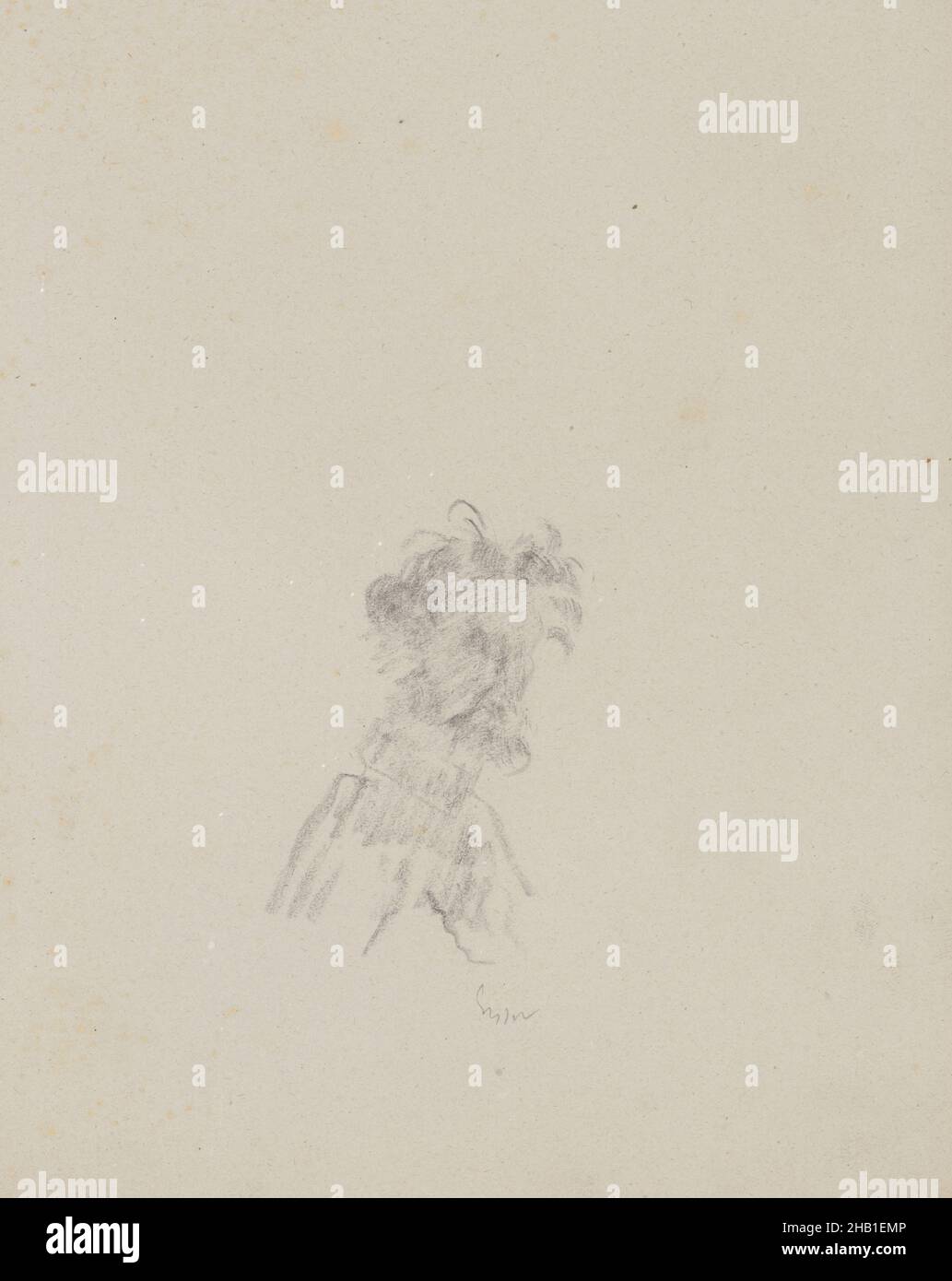 Self portrait, James Ensor, 1800, drawing, between circa 1880 and circa ...