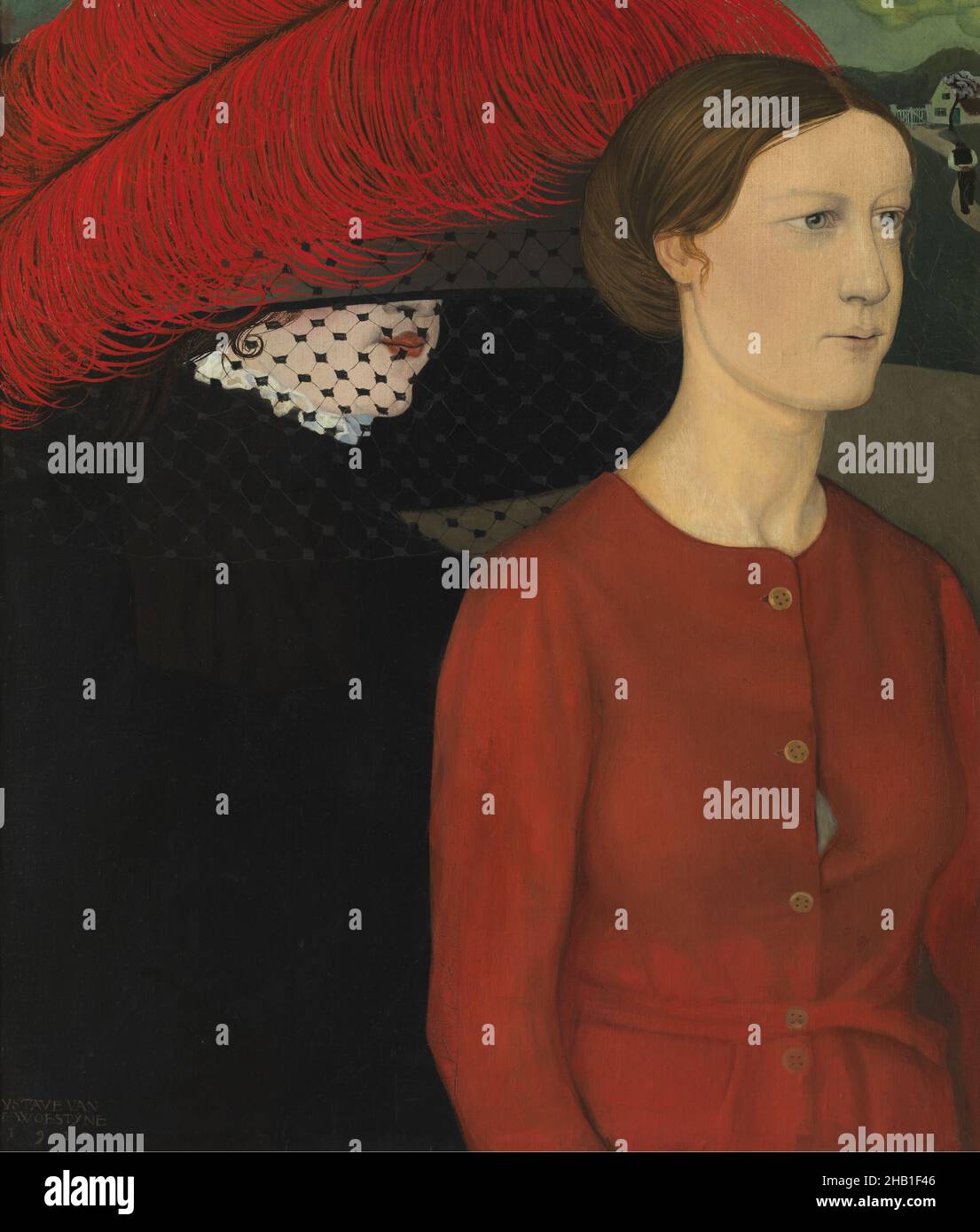 The two Springs, Gustave Van de Woestyne, 1910, painting, Belgian Art ...