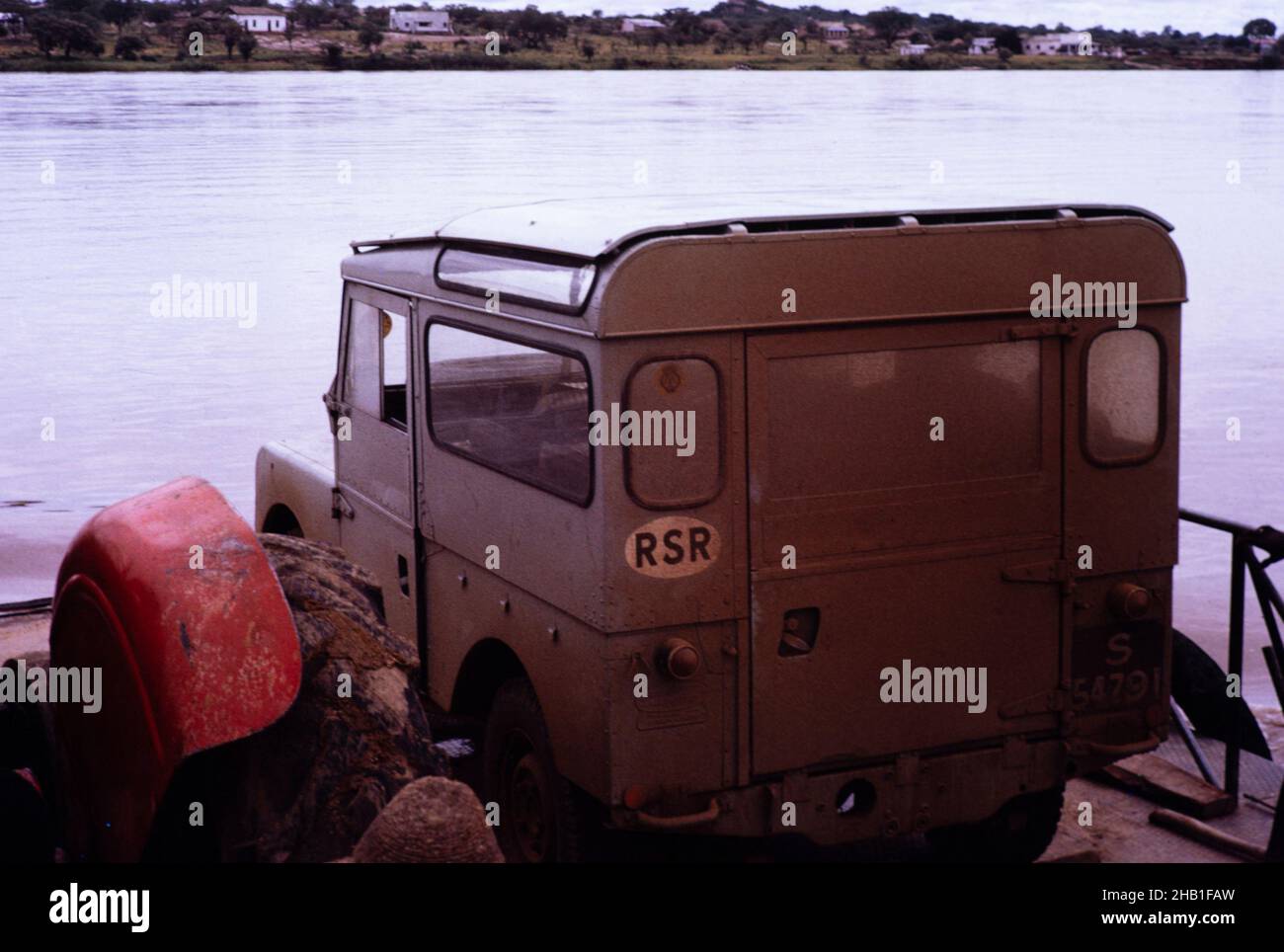 Series I 86 inch Hard Top Land Rover with '"Safari Roof", crossing ...