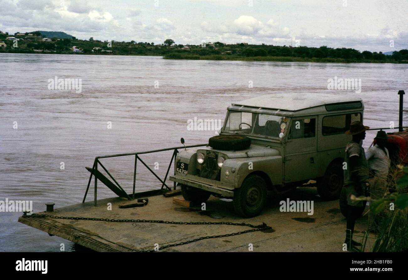 Series I 86 inch Hard Top Land Rover with '"Safari Roof", crossing ...
