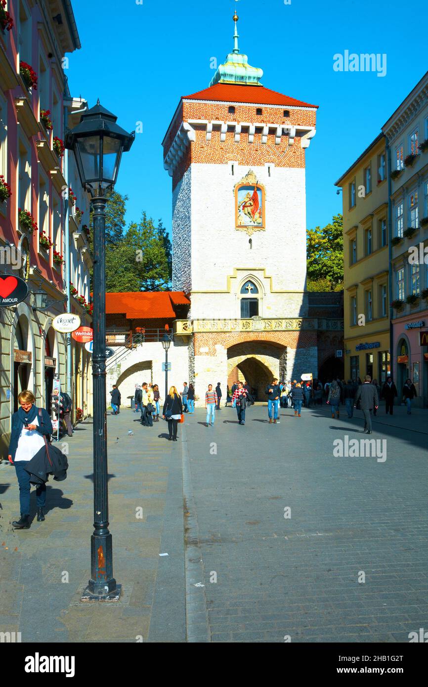 Poland, Cracow, Florian Gate Stock Photo - Alamy