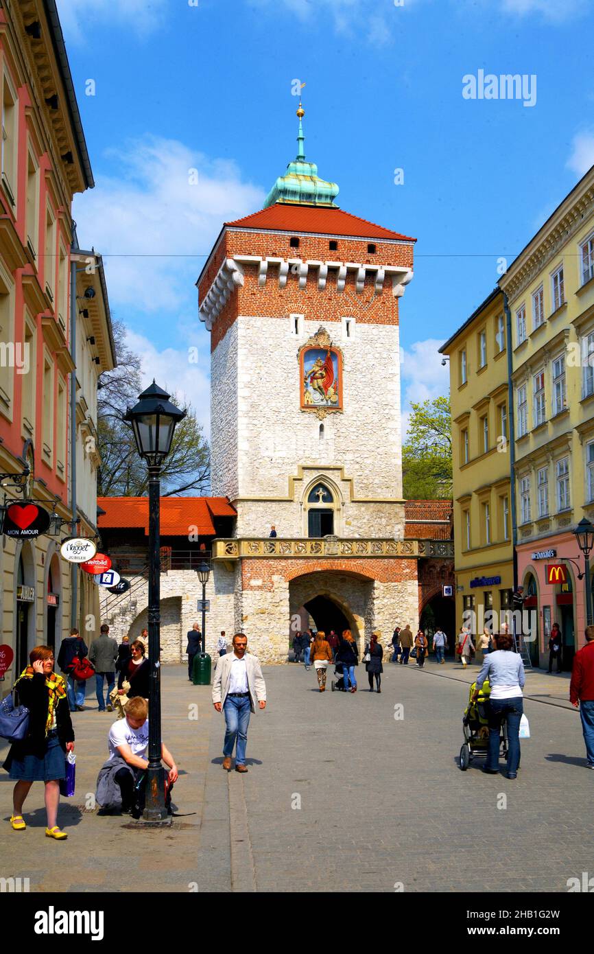 Poland, Cracow, Florian Gate Stock Photo - Alamy