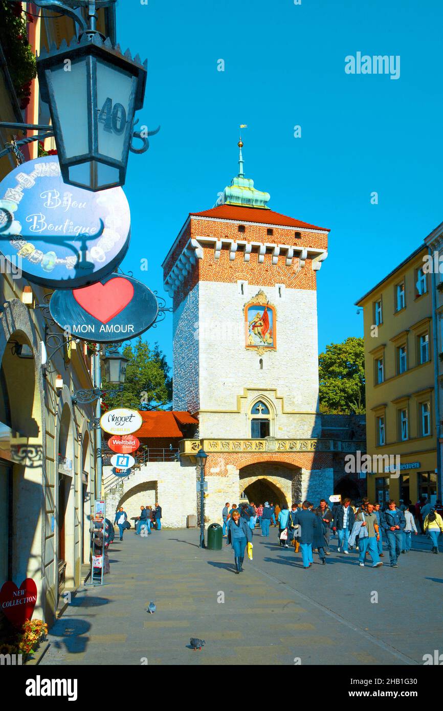 Poland, Cracow, Florian Gate Stock Photo - Alamy