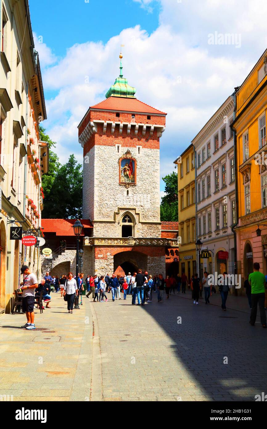 Poland, Cracow, Florian Gate Stock Photo - Alamy