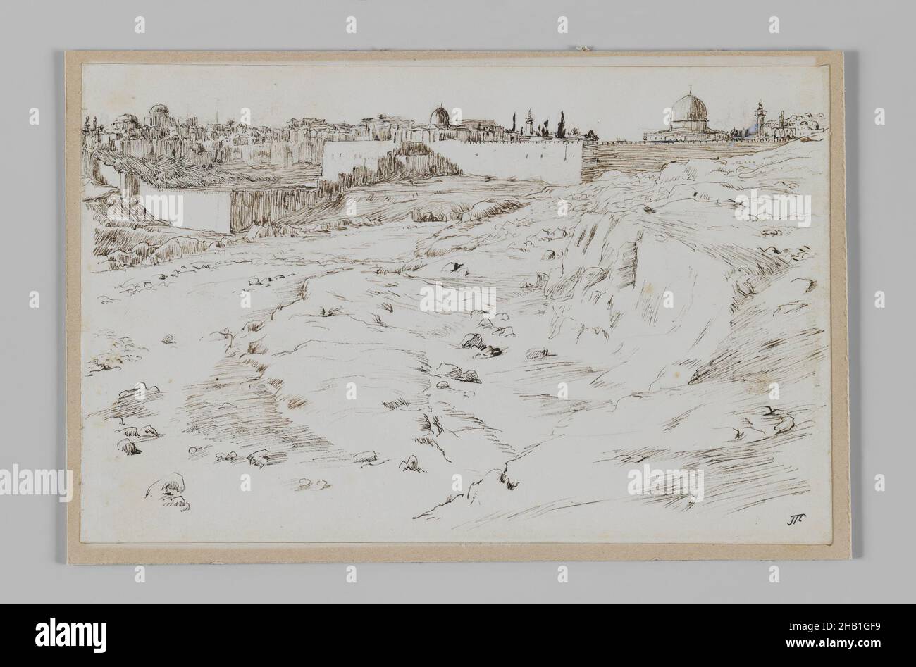 Jerusalem, South-East Corner, Taken from the Road to Bethany, Jérusalem ...