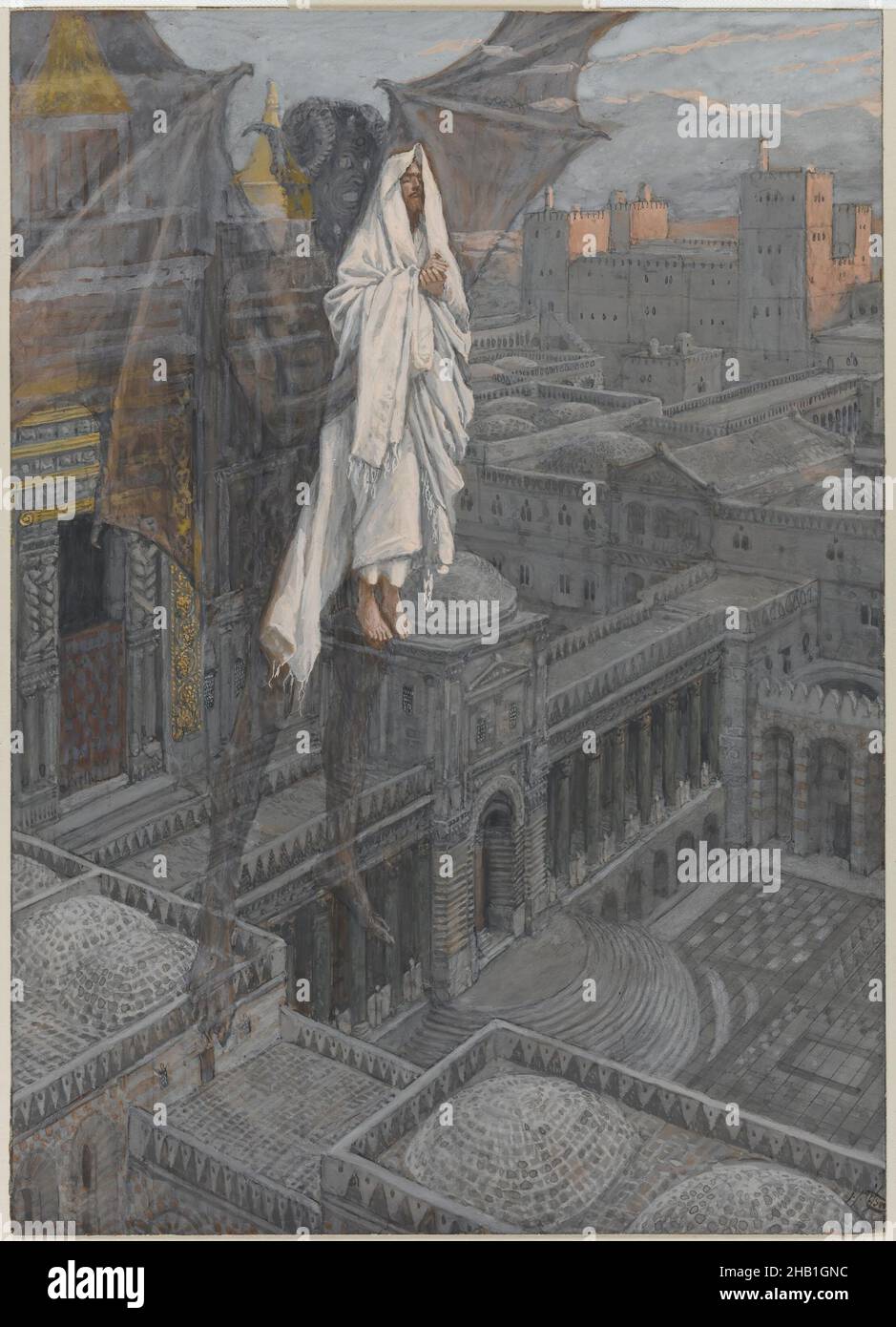 Jesus Carried up to a Pinnacle of the Temple, Jésus porté sur le ...