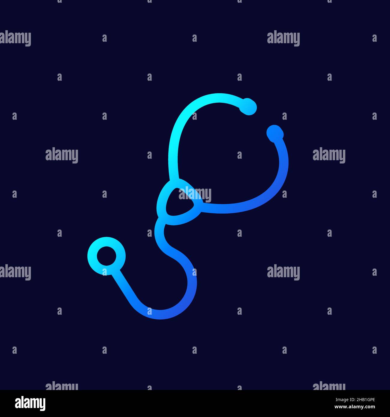 stethoscope line icon, doctor tools Stock Vector Image & Art - Alamy