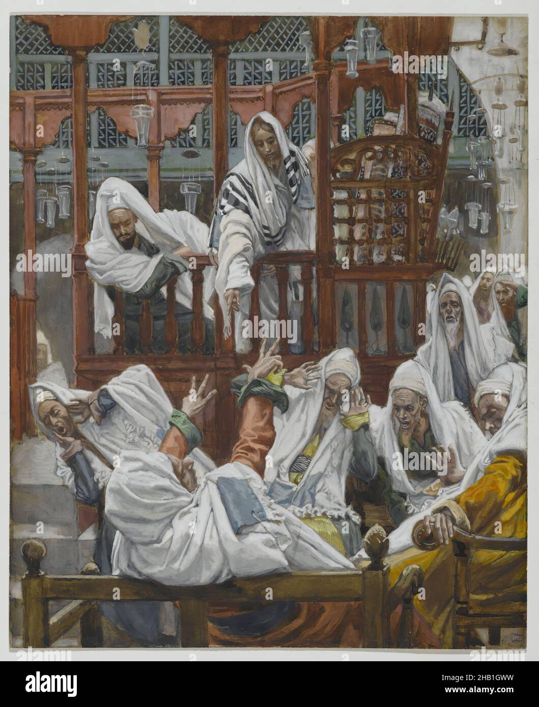 Jesus in the synagogue hi-res stock photography and images - Alamy