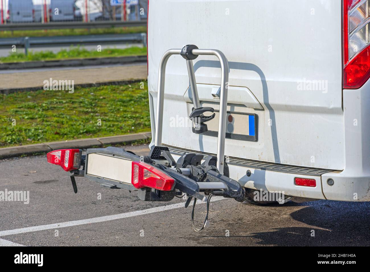 Empty bicycle rack hi-res stock photography and images - Alamy