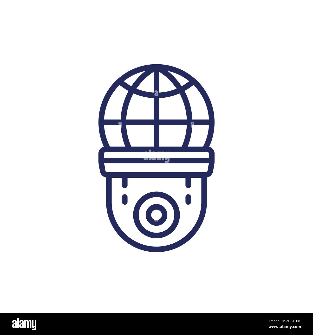 ip camera line icon on white, vector Stock Vector Image & Art - Alamy
